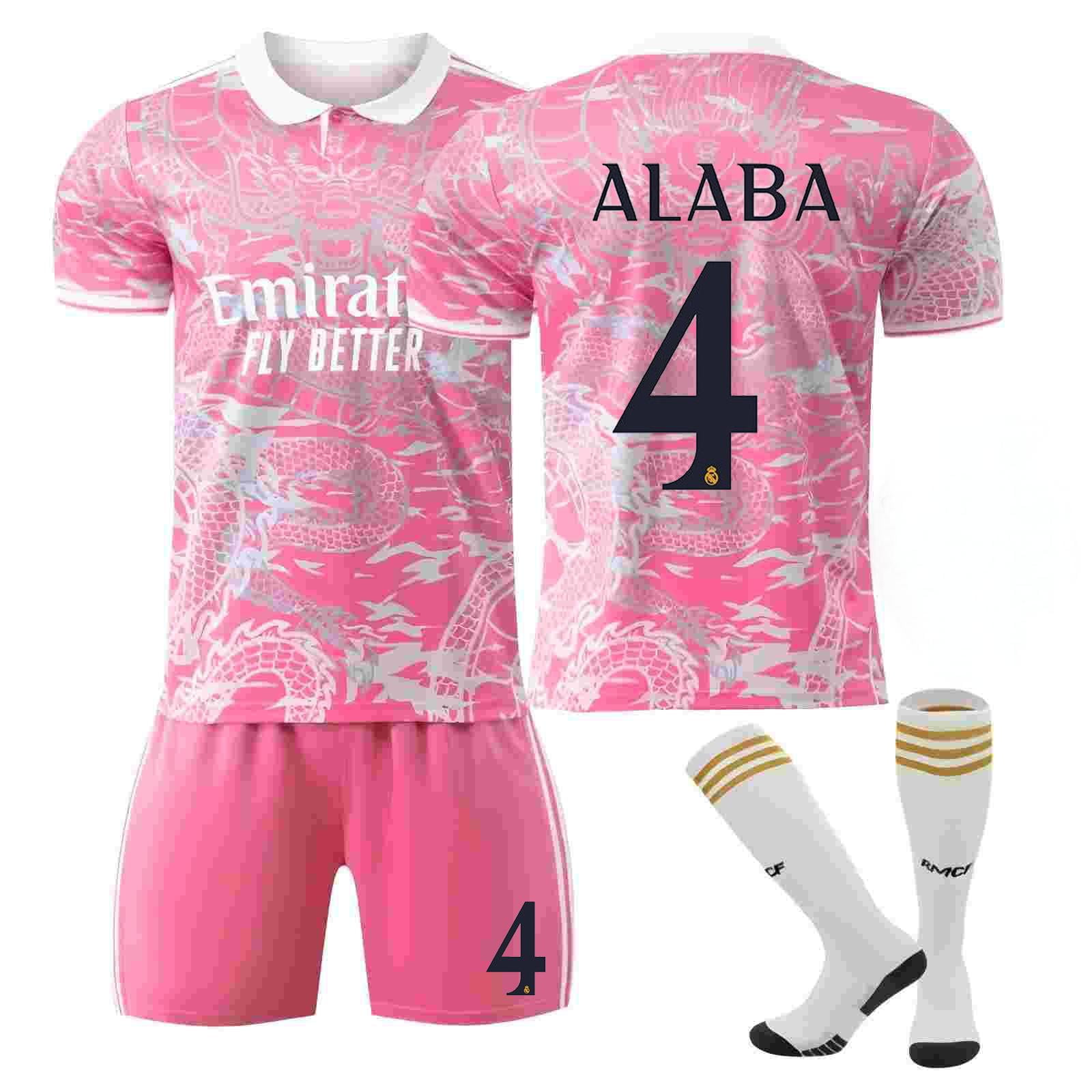 KuruS 2324 Spain Soccer Club Jerseys 3 Piece Sets, Number 4 ALABA ...