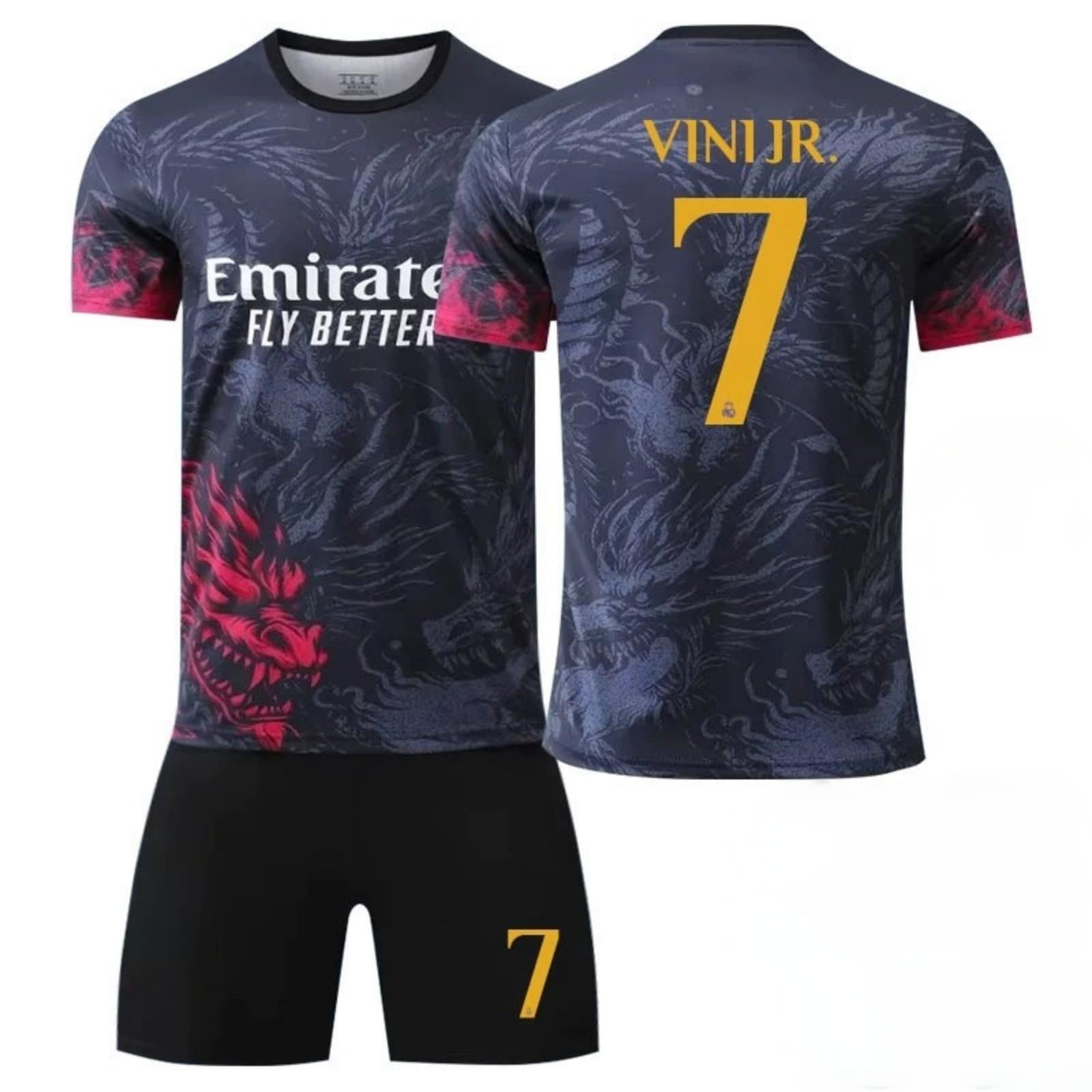 KuruS 2425 Spain Soccer Club Jerseys 2 Piece Sets, Number 7 VINI JR ...