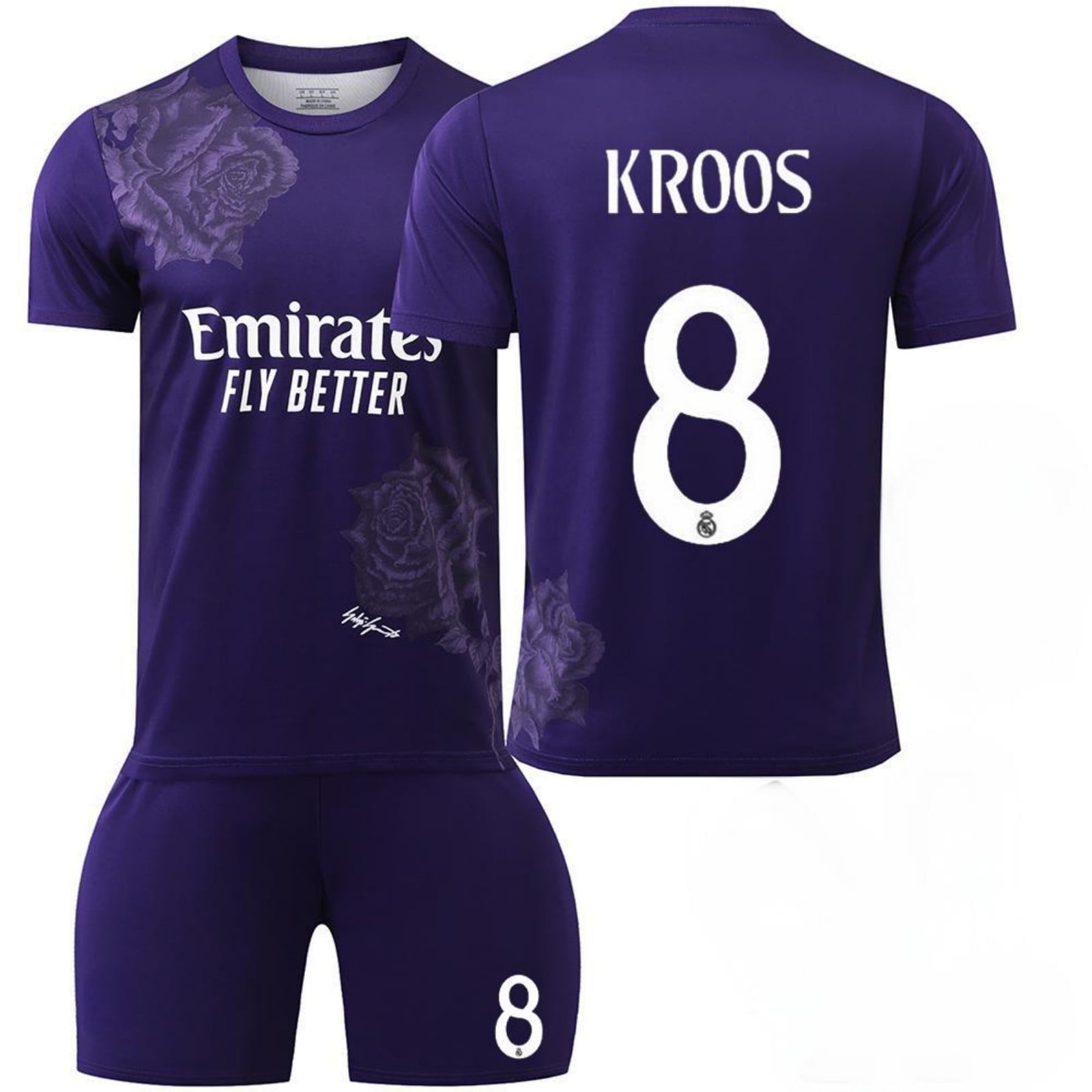 KuruS 2425 Spain Soccer Club Jerseys 2 Piece Sets, Number 8 KROOS ...