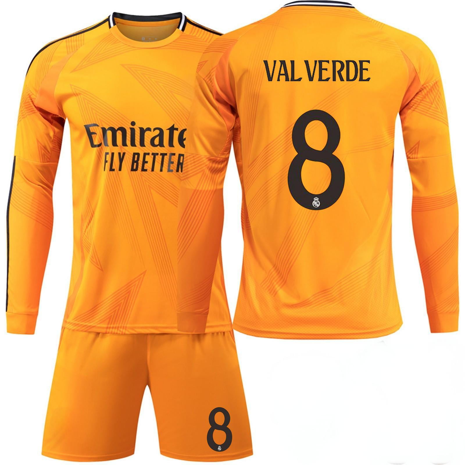 KuruS 2425 Spain Soccer Club Jerseys 2 Piece Sets, Number 8 VALVERDE ...