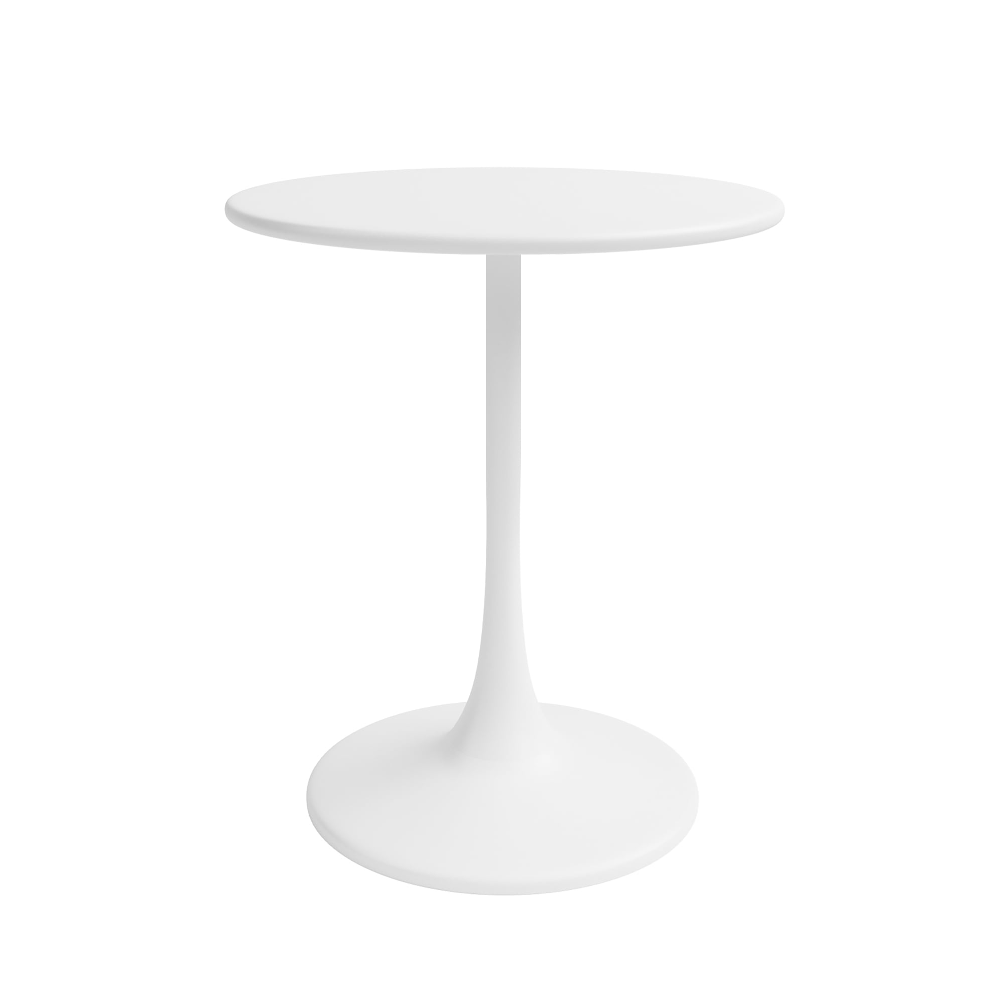 "Jamesdar Kurv 24"" Round White Metal Outdoor Bistro Table" - Walmart.com