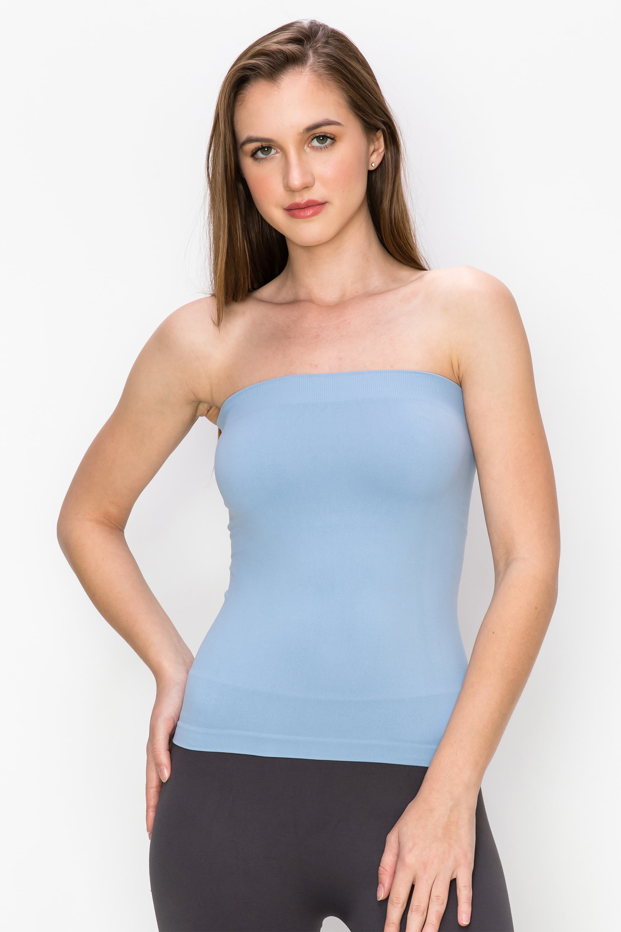 Kurve by Idea Medium Length Tube Top with Built-in Shelf Bra, UV ...