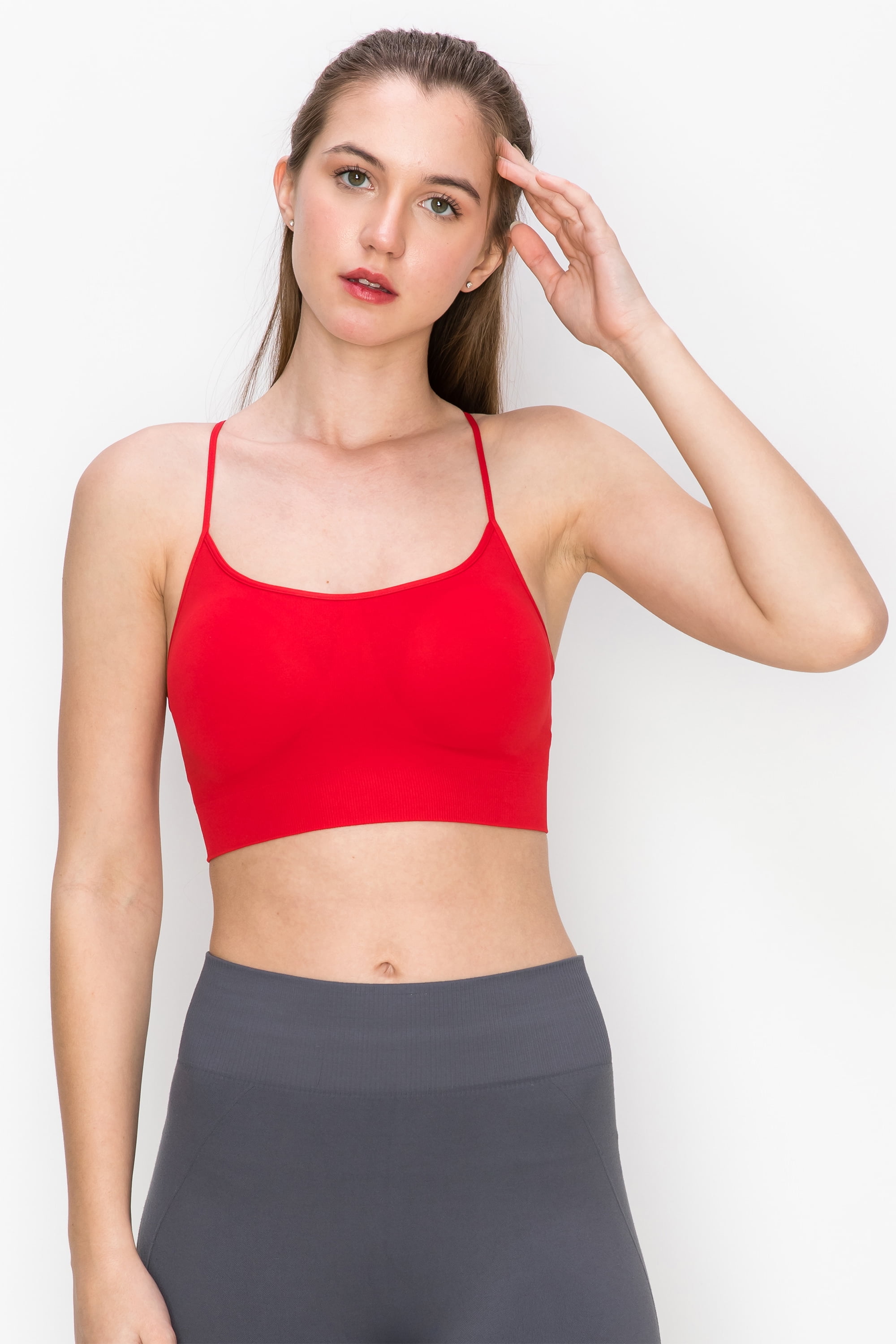 Kurve by Idea Women's Shelf Bras Padded Cami with Removable Pads, UV ...