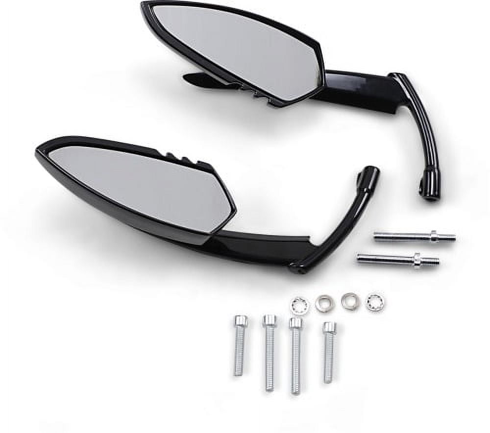 Kuryakyn 1760 Motorcycle Handlebar Accessory: Scythe Blade Rear View ...
