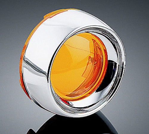 Kuryakyn 2108 Deep Dish Bezels with Lenses for Bullet Turn Signals ...