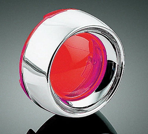 Kuryakyn 2109 Deep Dish Bezels with Lenses for Bullet Turn Signals ...