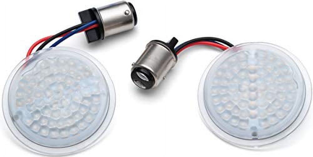 Kuryakyn 2935 Motorcycle Lighting Accessory: Luminez Front Turn Signal ...