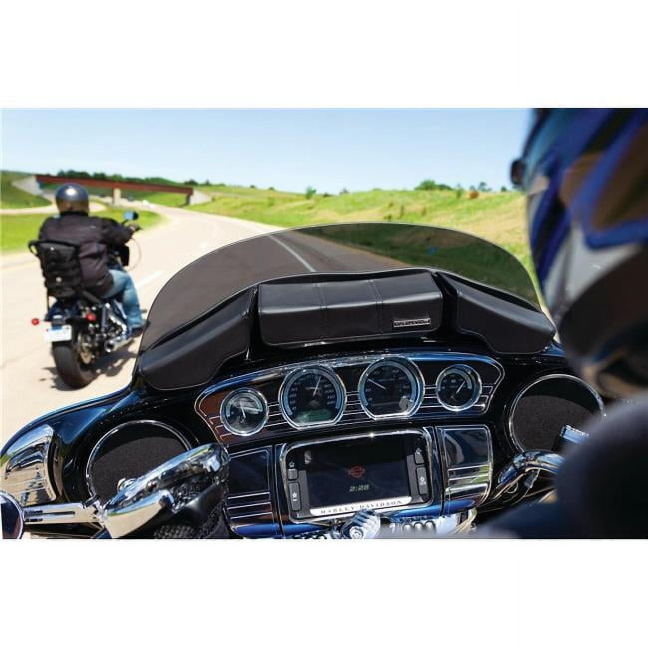 Kuryakyn 5261 Black Batwing Fairing Saddle Pouch Bag for 2014-2019 ...