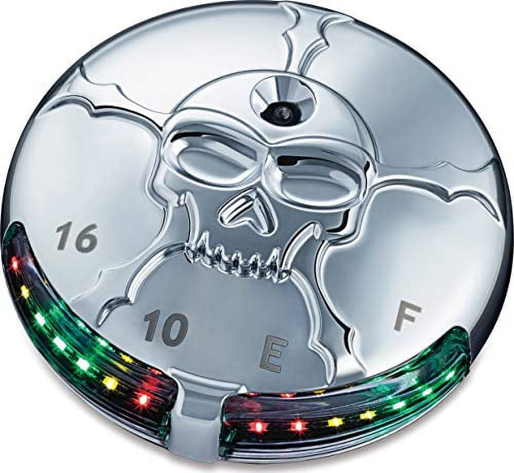 Kuryakyn 7357 Motorcycle Lighting Accent Accessory: Zombie Skull LED ...