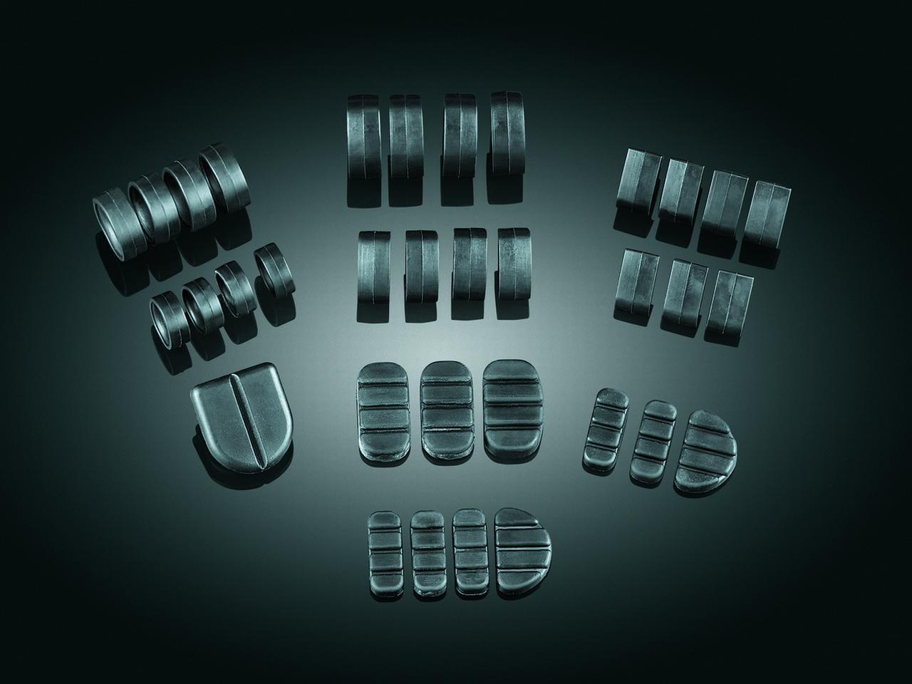 Kuryakyn 8023 Motorcycle Footpeg Components: Replacement Rubber Pads ...
