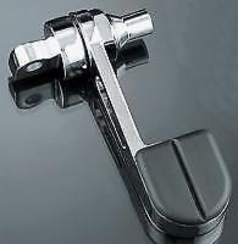 Kuryakyn Chrome ISO Rubber Heel Foot Cruise Rest Stirrups No Pegs ...