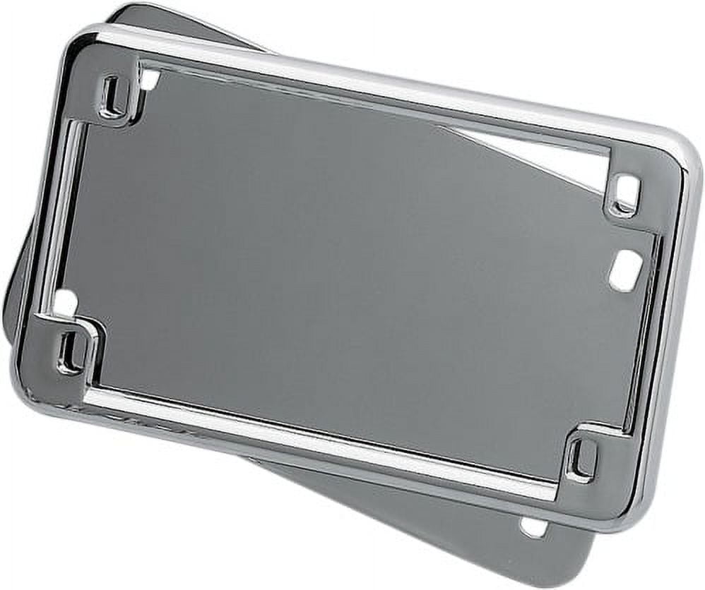 Kuryakyn Chrome License Plate Holder with Backing Plate (9166 ...