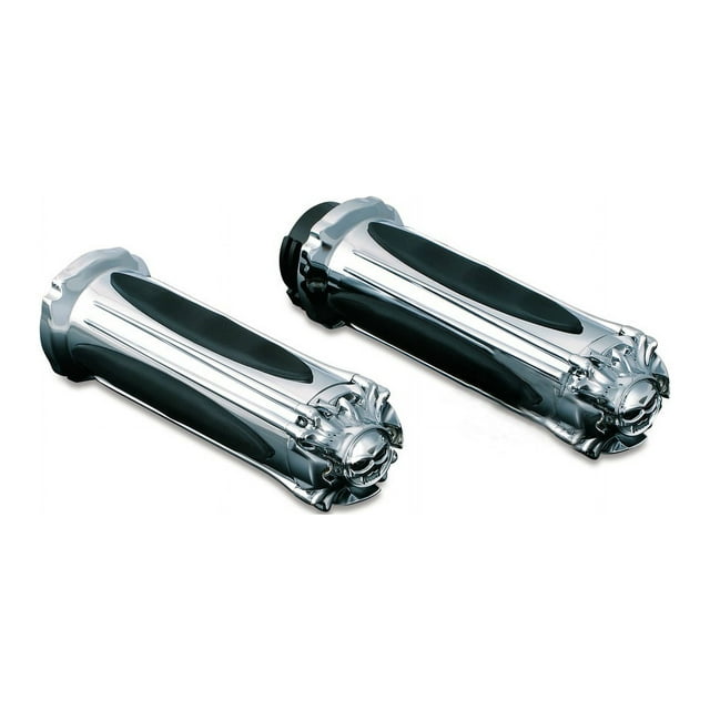 Kuryakyn 6298 Premium Handlebar Grips with Zombie End Caps for ...