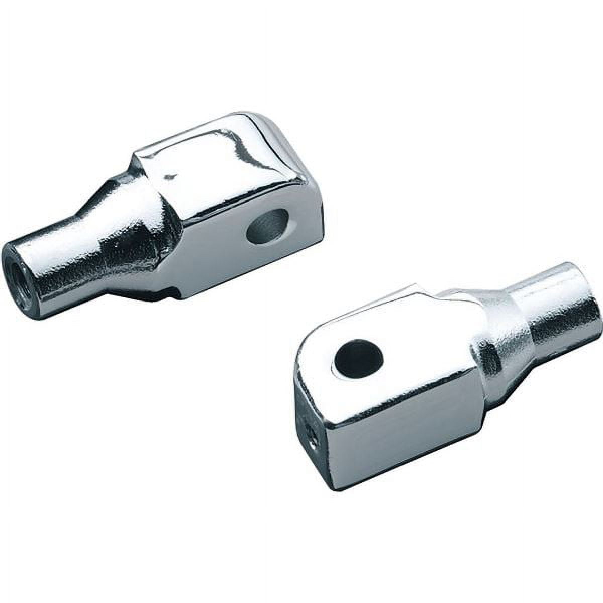 Kuryakyn Rear Chrome Tapered Foot Peg Adaptors (8802) - Walmart.com