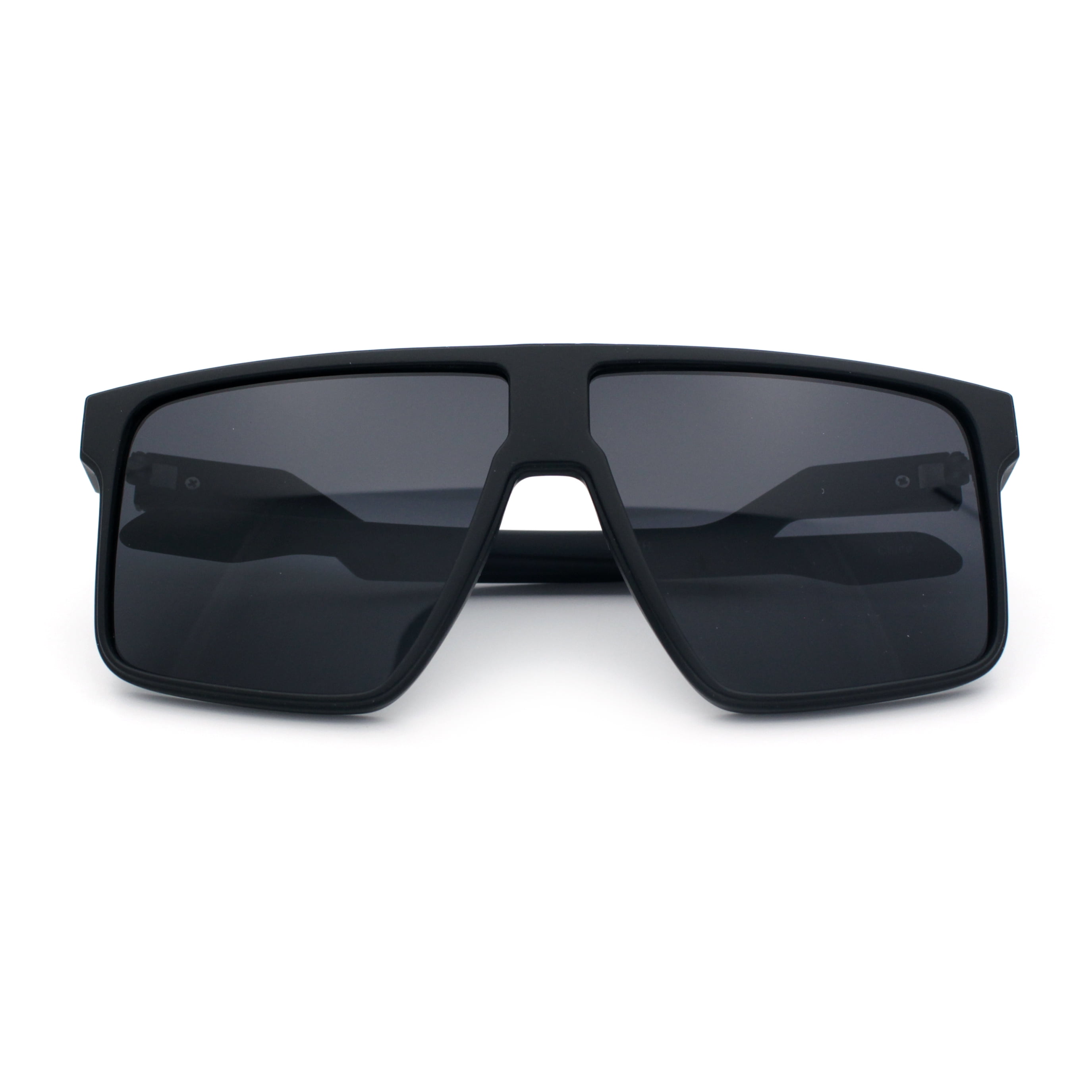 Kush Manly Futuristic Flat Top Bolt Arm All Black Oversized Racer ...