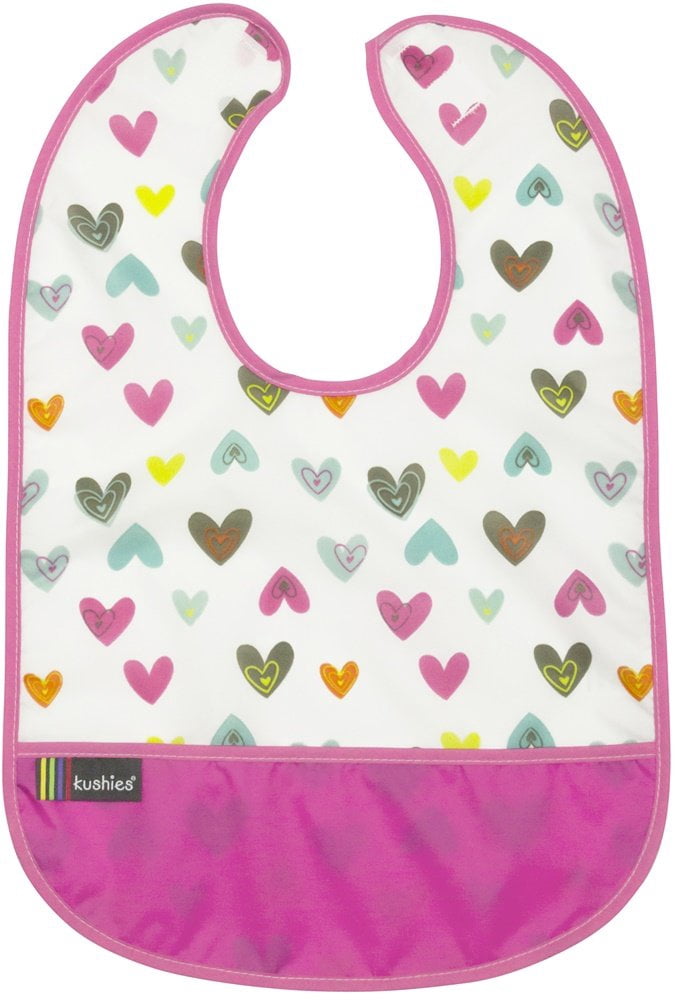 Kushies Cleanbib Infant or Toddler Waterproof Bib w/Pocket (6-12 Months ...