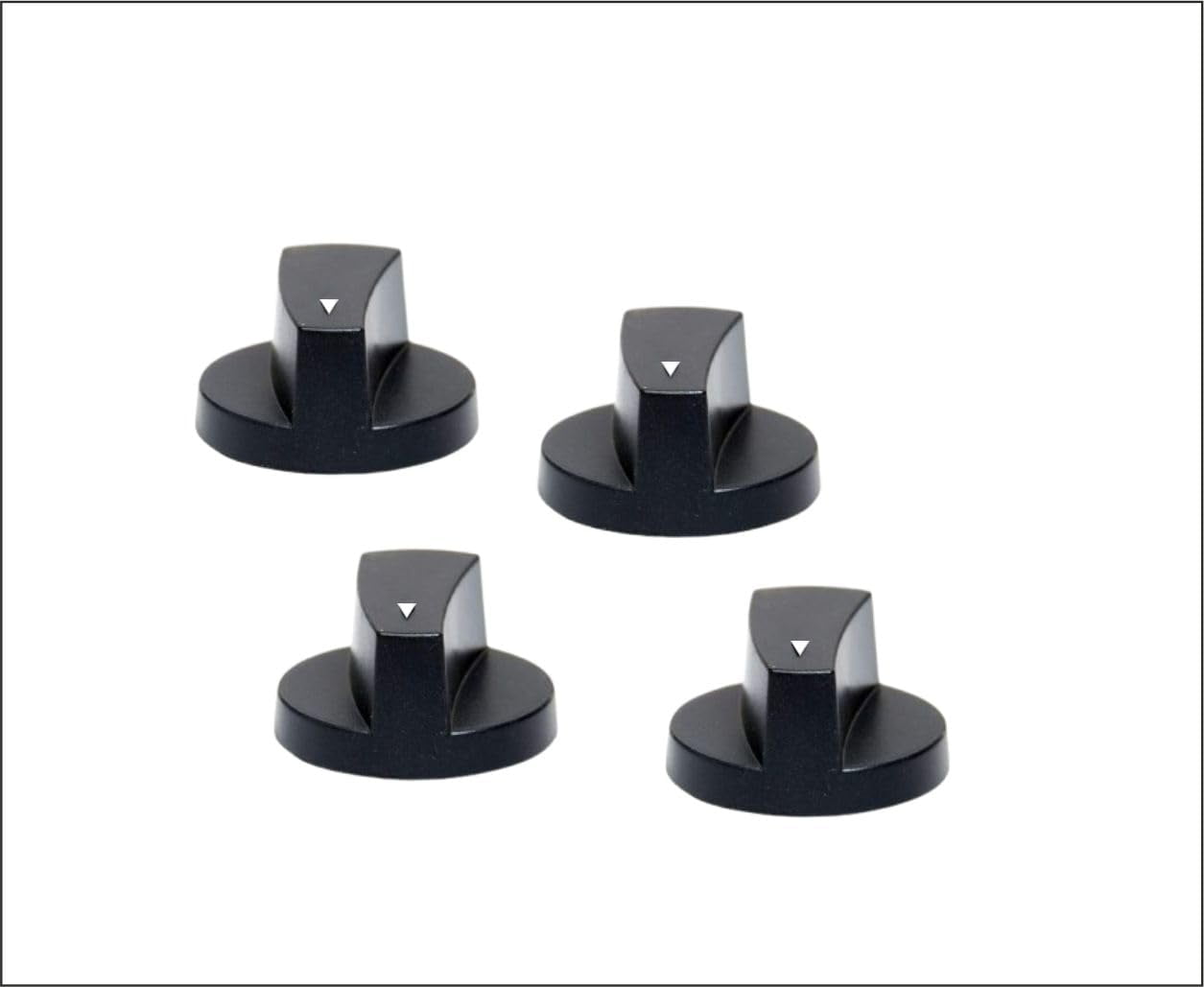 Kushki Universal Gas Stove Control Knobs Black Set of 4 - Walmart.com