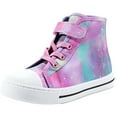 Kushyshoo Toddler Girls' High Top Sneakers, Ombre Colorful Kids Walking ...
