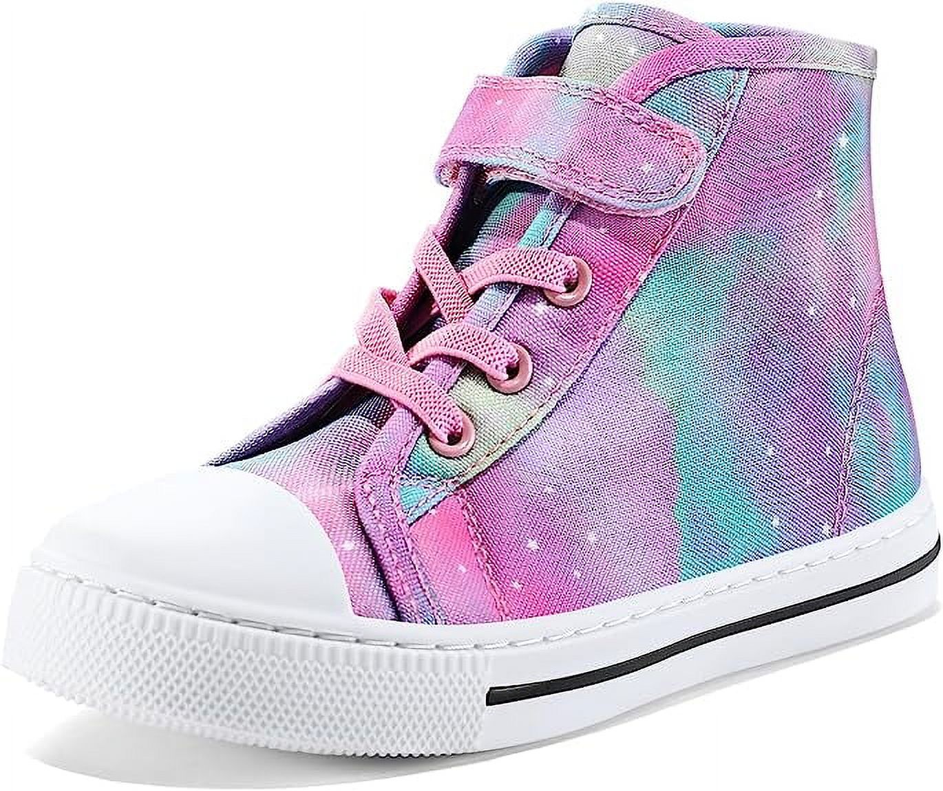 Obtaom Women’s Platform High Top Canvas Shoes Comfy Platform Hi Top ...