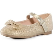 Bocca Girl's Silver Glitter Ballet Flat Ankle Strap Ballerina Flat ...