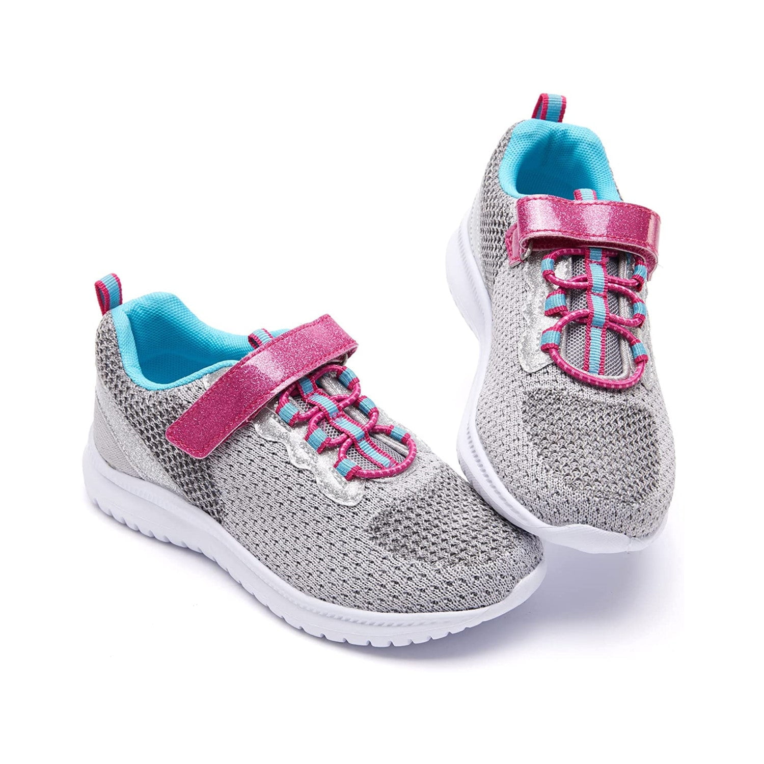 Kushyshoo Kid's Sneakers Grey Running Athletic Tennis Shoe for Girls ...