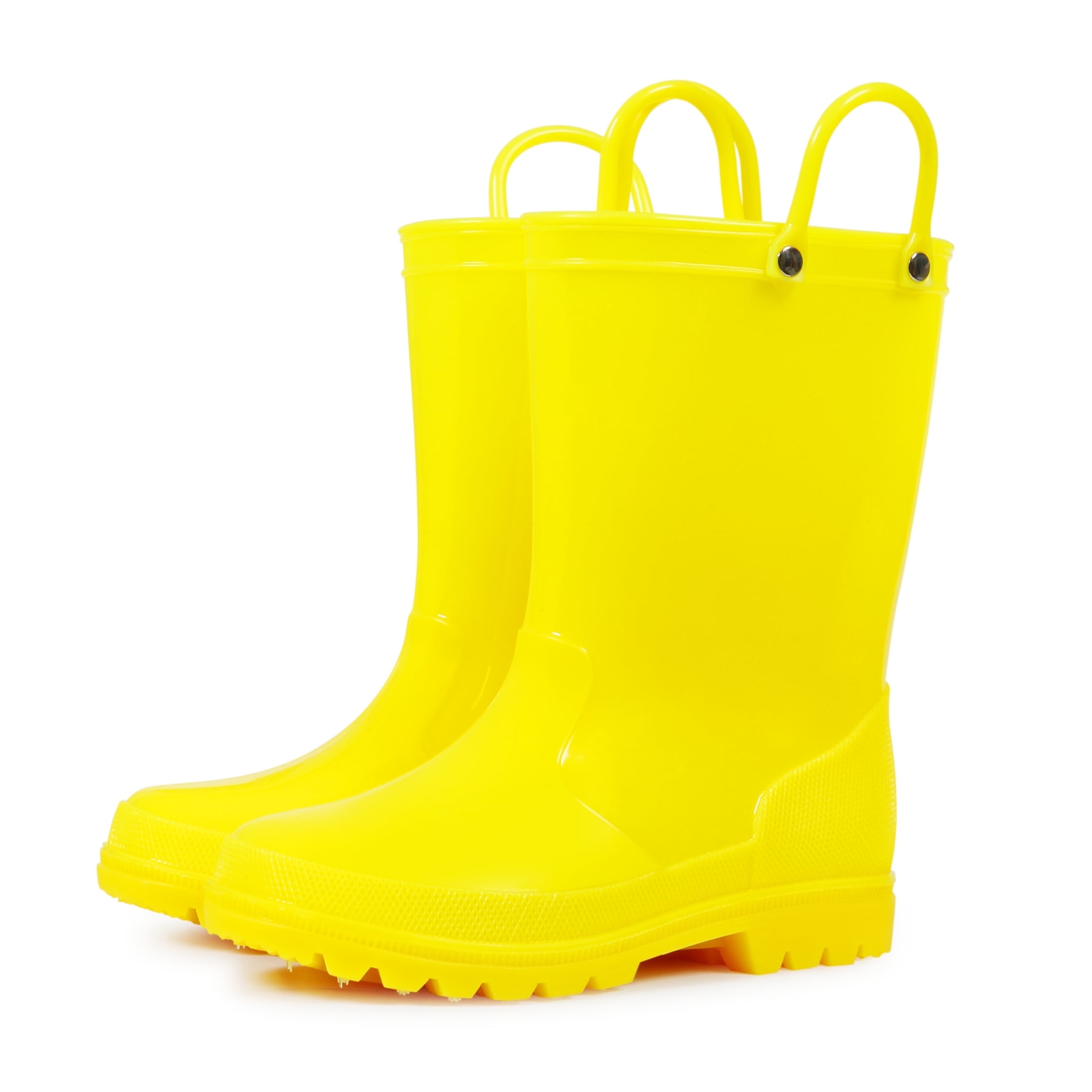 Kushyshoo, Kids Rain Boots, Size 12, Waterproof, Yellow Solid - Walmart.com