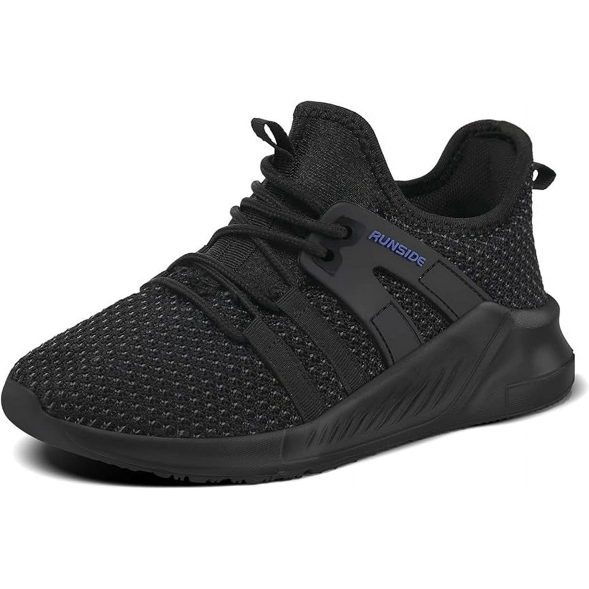 Kushyshoo Kids Sneakers Black Running Tennis Athletic Shoes for Boys ...