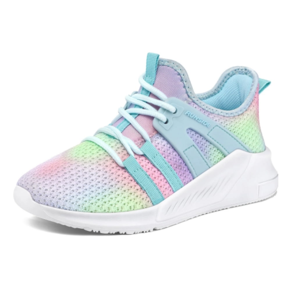 Kushyshoo Kids Sneakers, Gradient Blue, Athletic Tennis Shoes for Girls ...