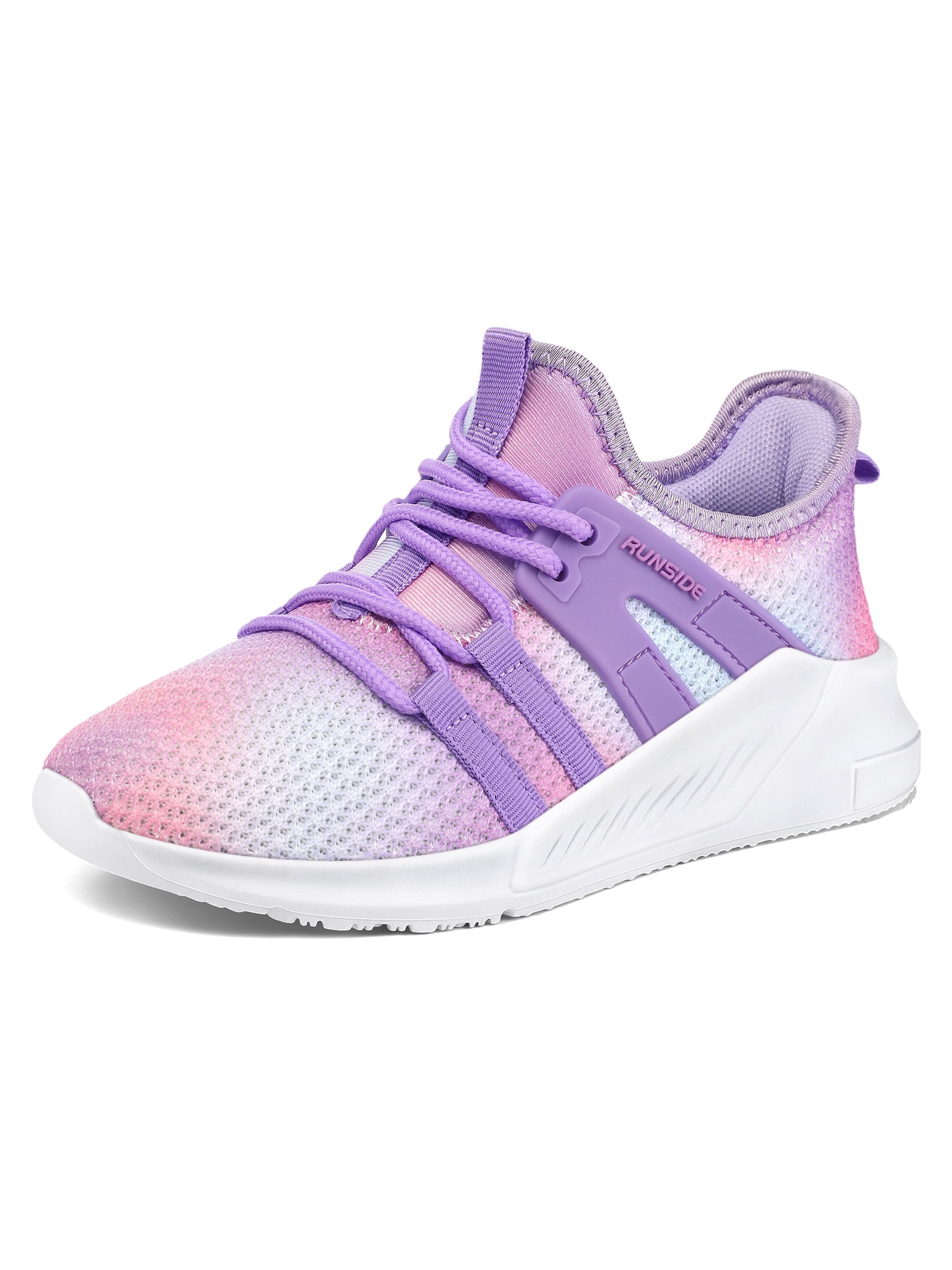 Kushyshoo Kids Jump Youth Sneakers, Gradient Purple Athletic Shoes for ...