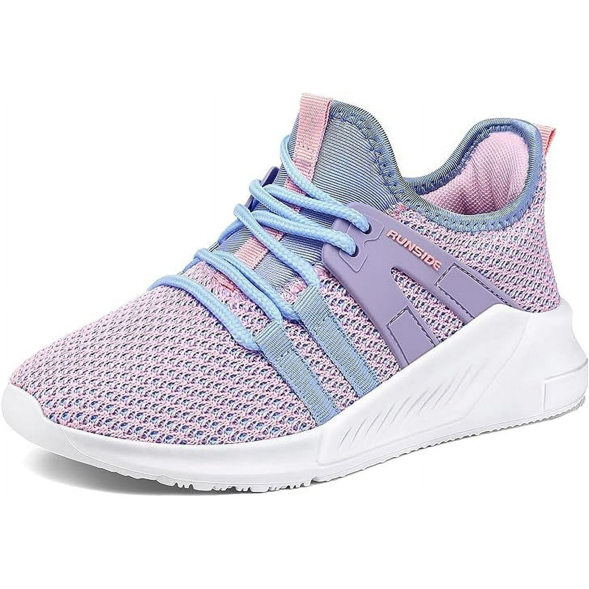 Kushyshoo Kids Sneakers, Purple Running Tennis Athletic Shoes for Girls ...