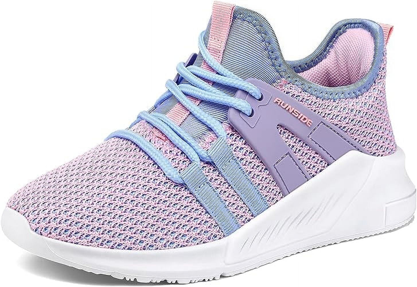 Kushyshoo Kids Sneakers Purple Running Tennis Athletic Shoes for Girls ...