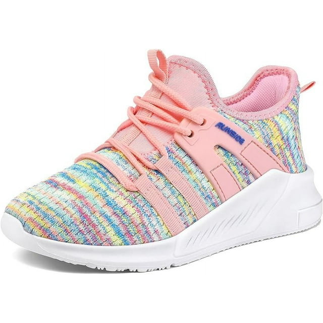 Kushyshoo Kids Sneakers Rainbow Pink Running Tennis Athletic Shoes for ...