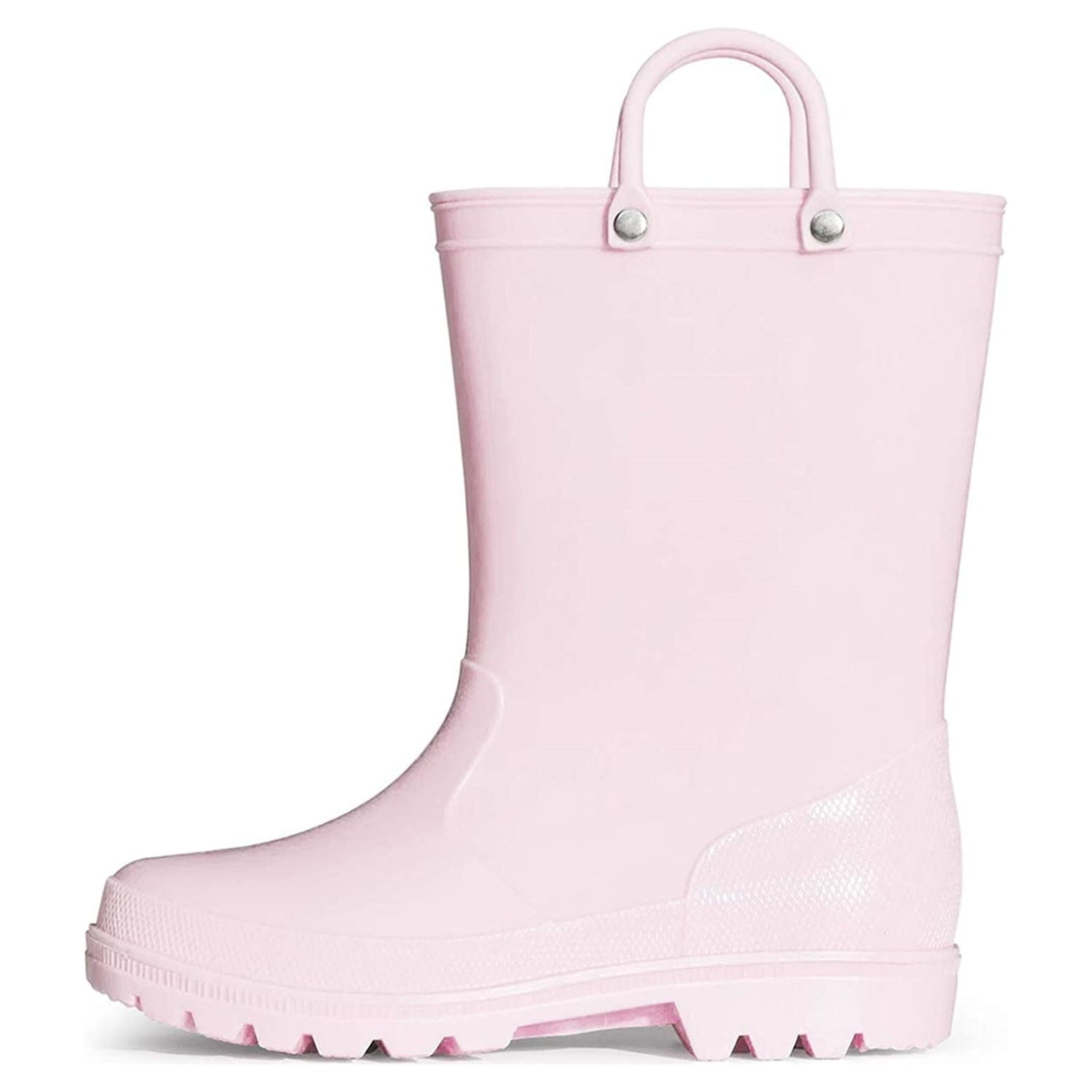 Kushyshoo Little Big Kids Rain Boots Boys Girls Pink Solid Boots Size 6 ...