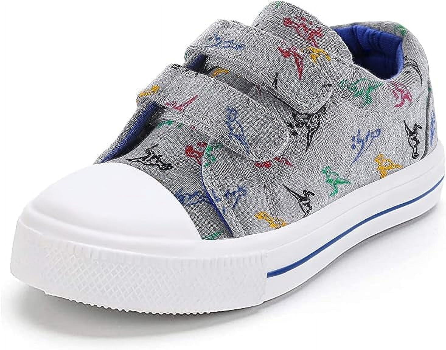 Kushyshoo Raptor Dinosaur Toddler Shoes Kids Sneakers with Cartoon Dual ...