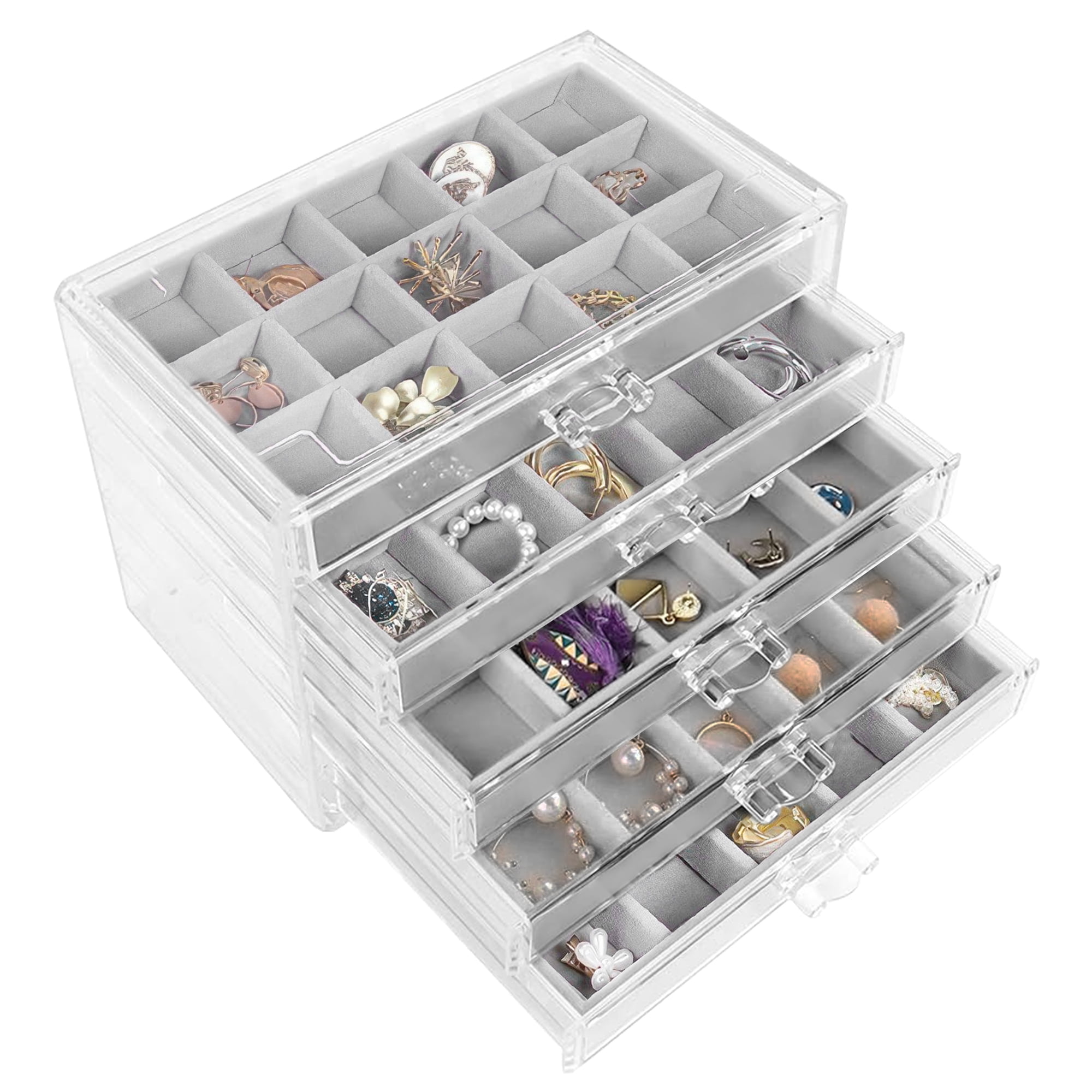 OnDisplay Annie Tiered Acrylic Cosmetic/Jewelry Organizer - Walmart.com