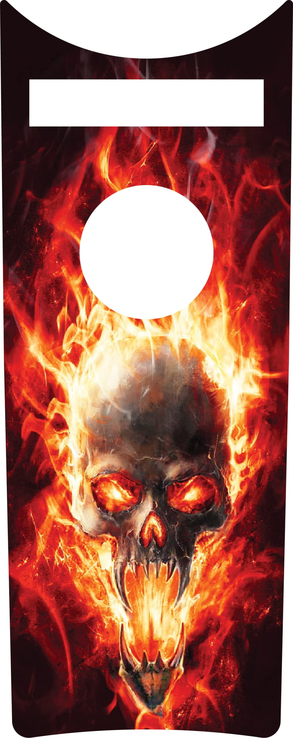 Kustom Cycle Parts Aftermarket Fire Demon Skull Plastic Dash Panel ...