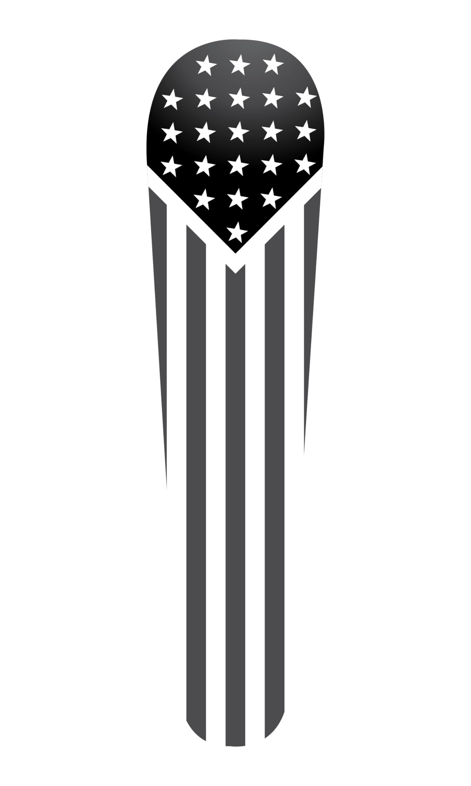 Kustom Cycle Parts Black & White Stars & Stripes American Flag Dash ...