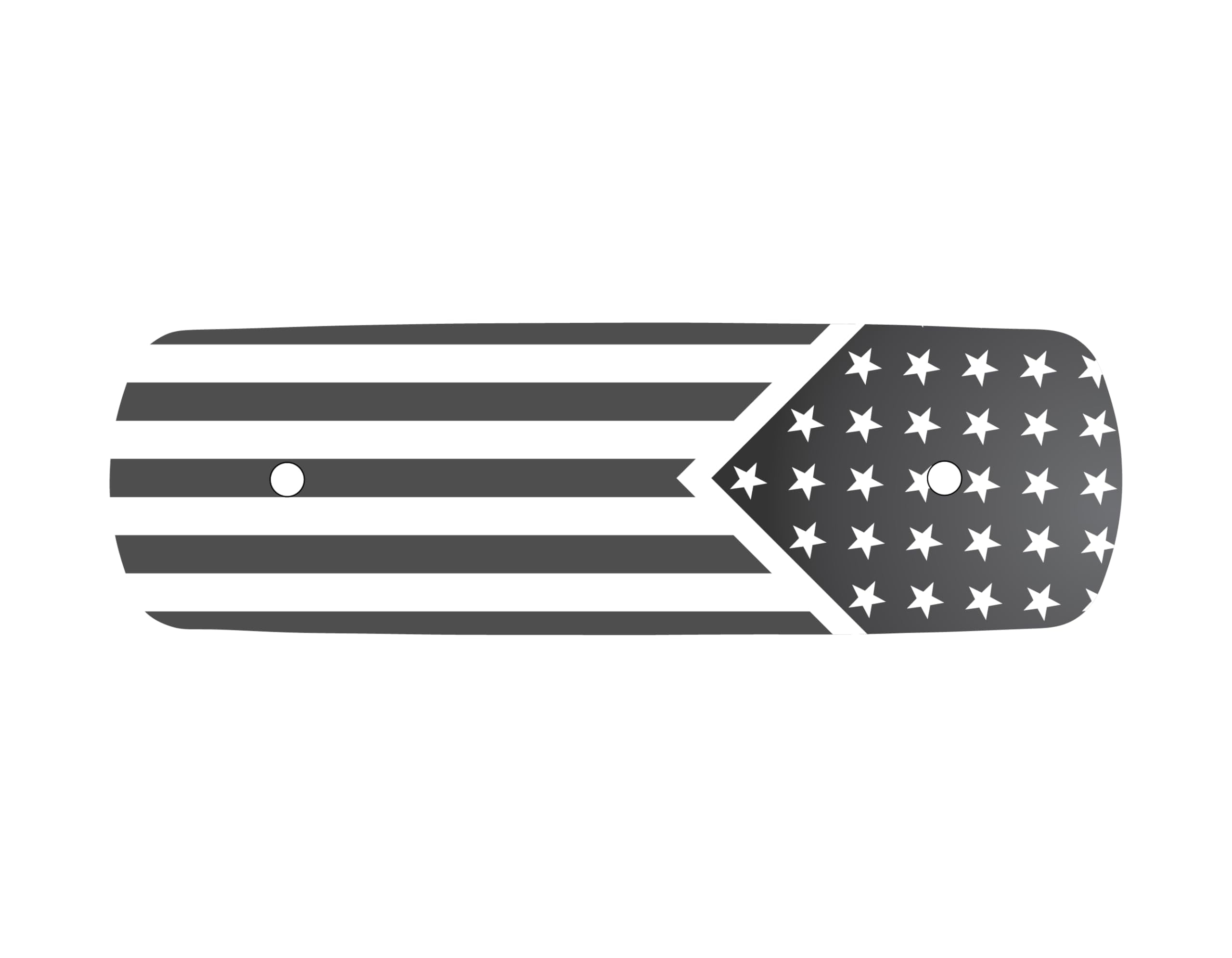 Kustom Cycle Parts Black & White Stars and Stripes American Flag Air ...