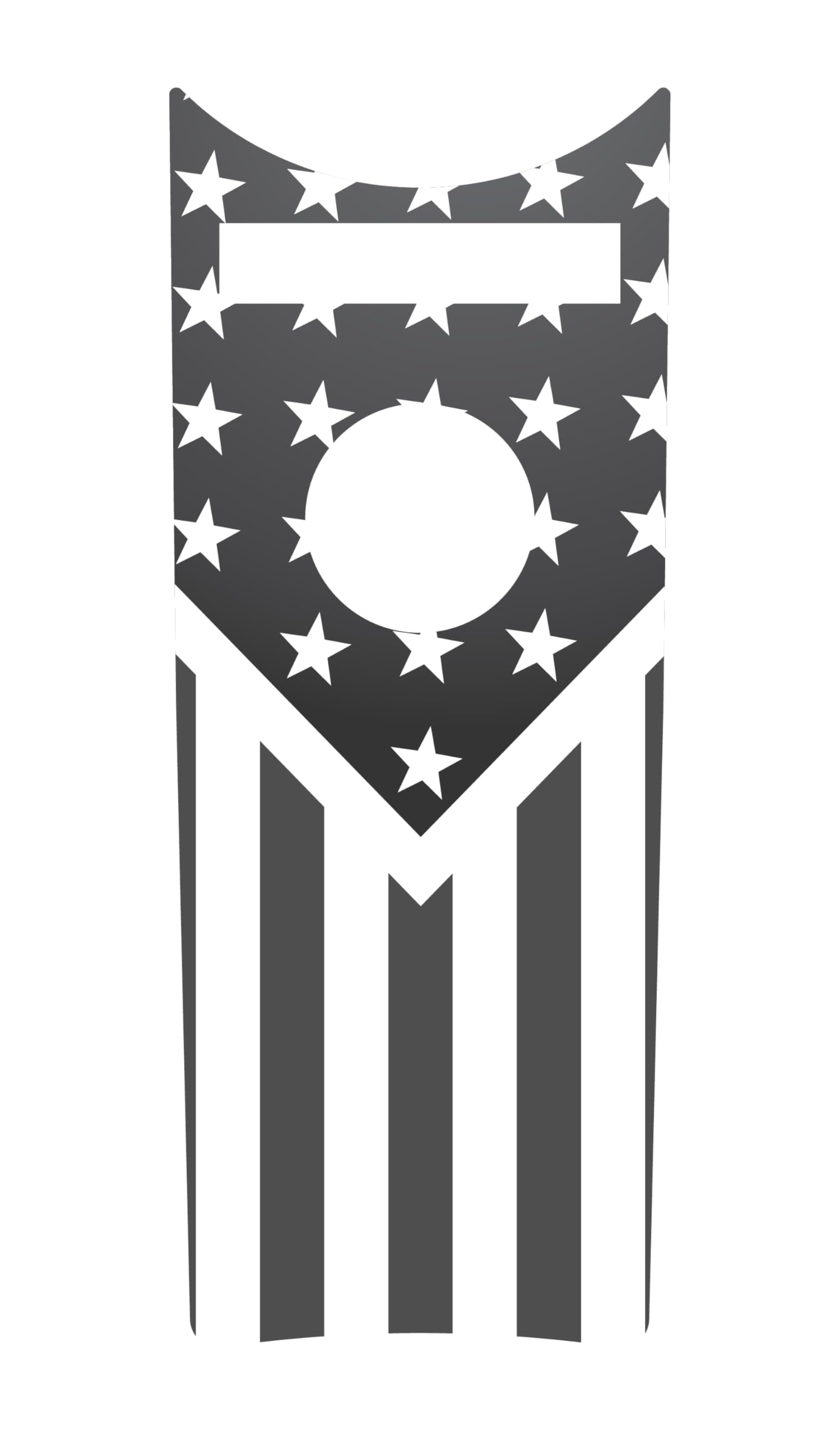 Kustom Cycle Parts Black & White Stars and Stripes American Flag Dash ...