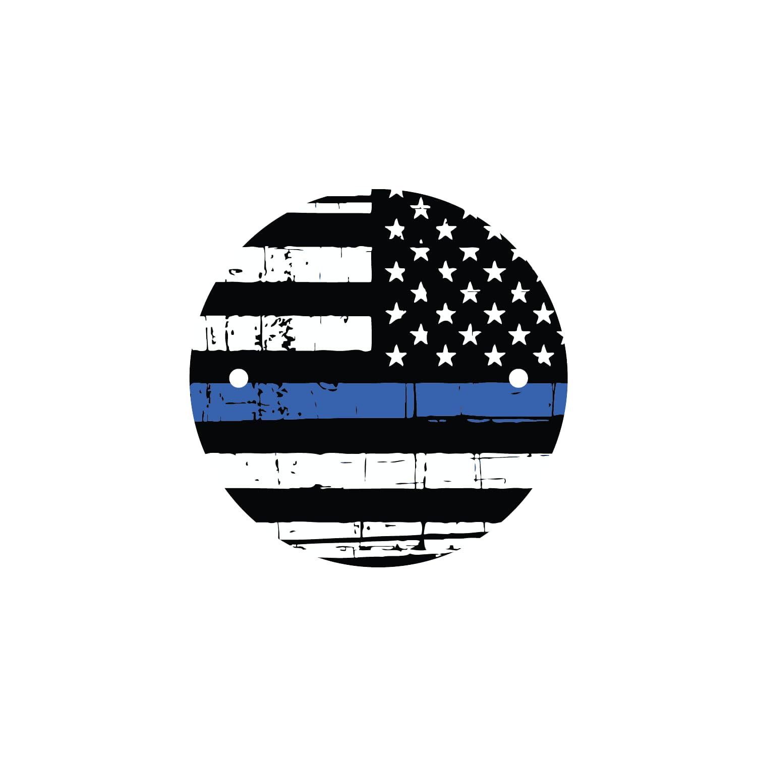 Kustom Cycle Parts Blue Line American Flag Points/Timing Cover ...