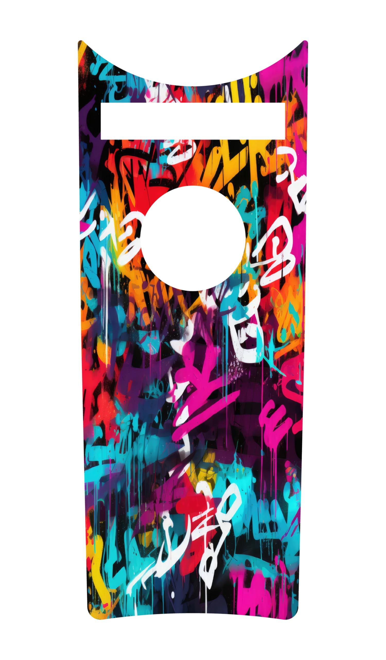 Kustom Cycle Parts Graffiti Design Dash Panel Console Insert ...