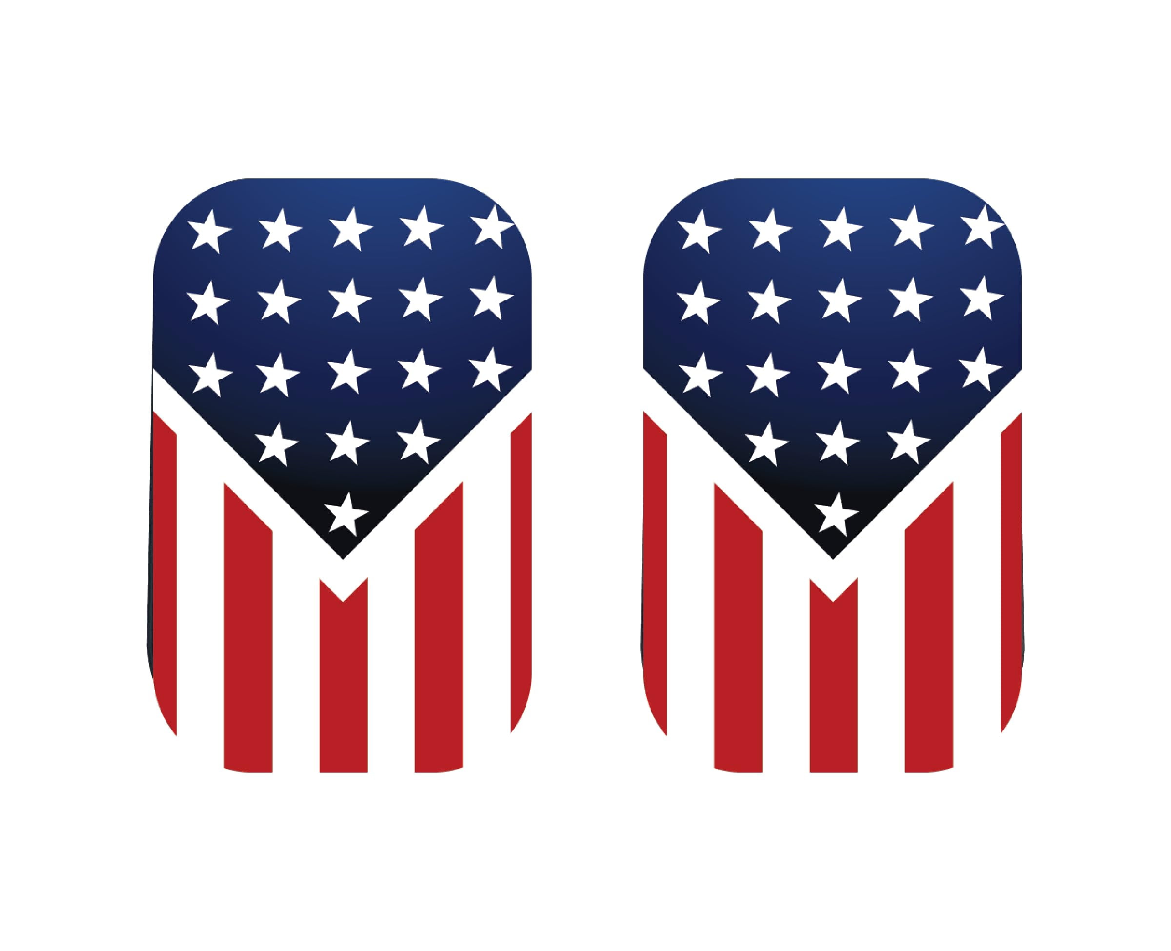 Kustom Cycle Parts Stars and Stripes American Flag Antenna Hole Plugs ...