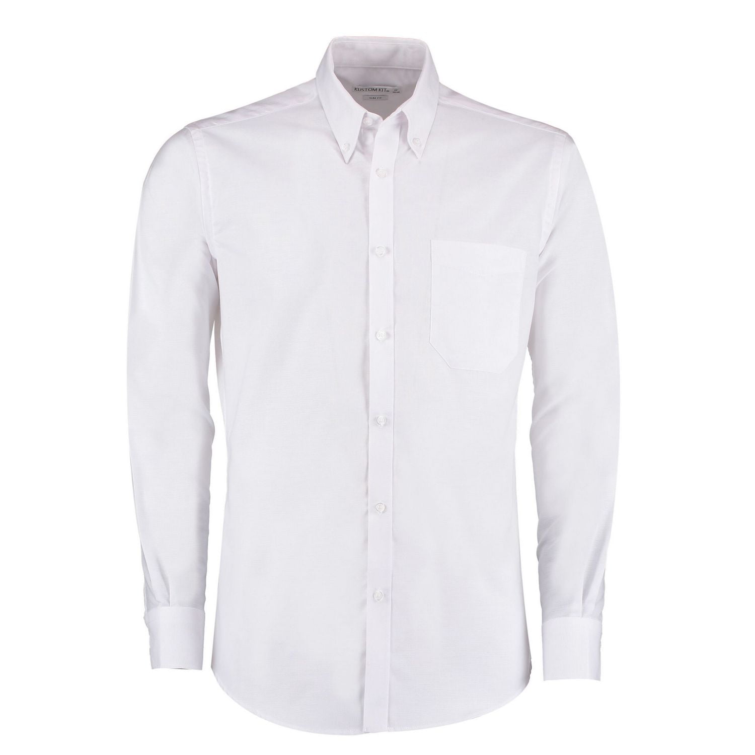 Kustom Kit Mens Oxford Slim Work Formal Shirt - Walmart.com