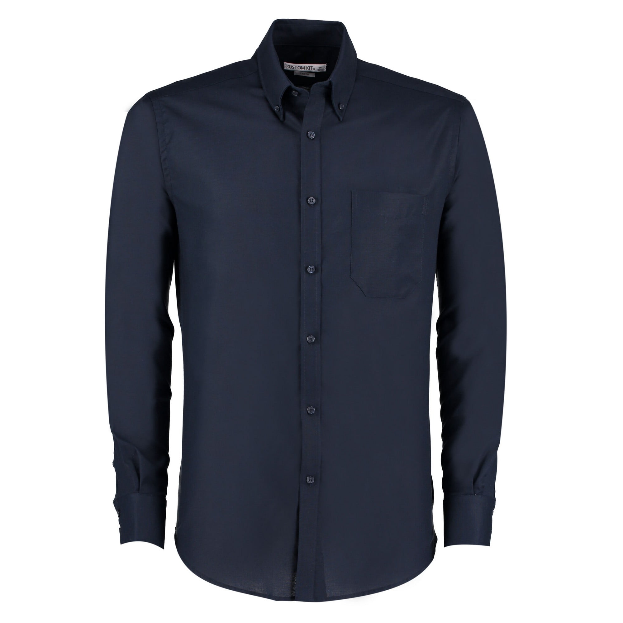 Kustom Kit Mens Oxford Slim Work Formal Shirt - Walmart.com