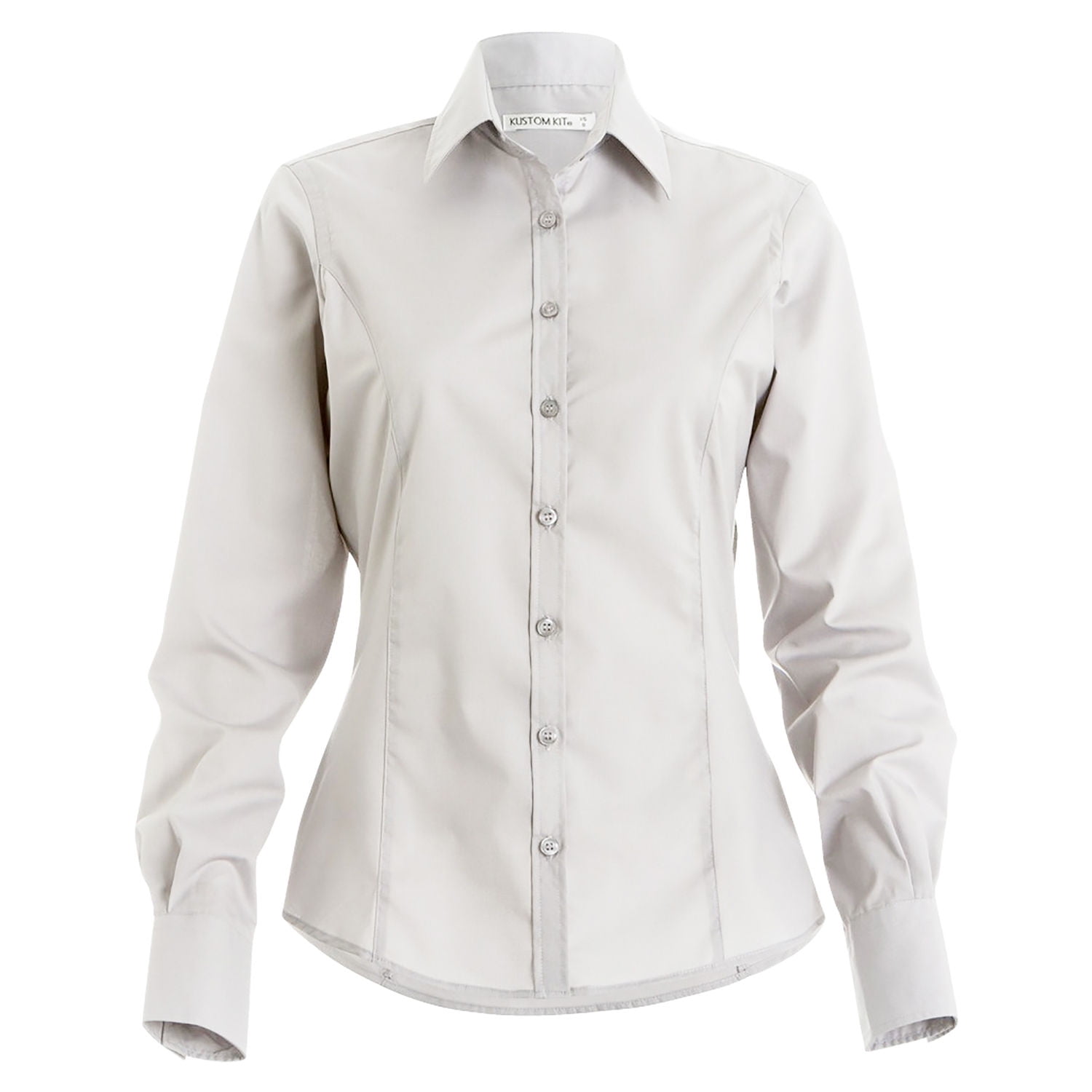 Kustom Kit Womens Long Sleeve Business/Work Shirt - Walmart.com