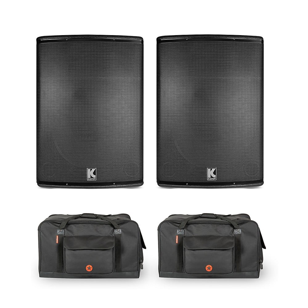 Kustom PA KPX15 15" Passive Speakers With Road Runner Bags - Walmart.com