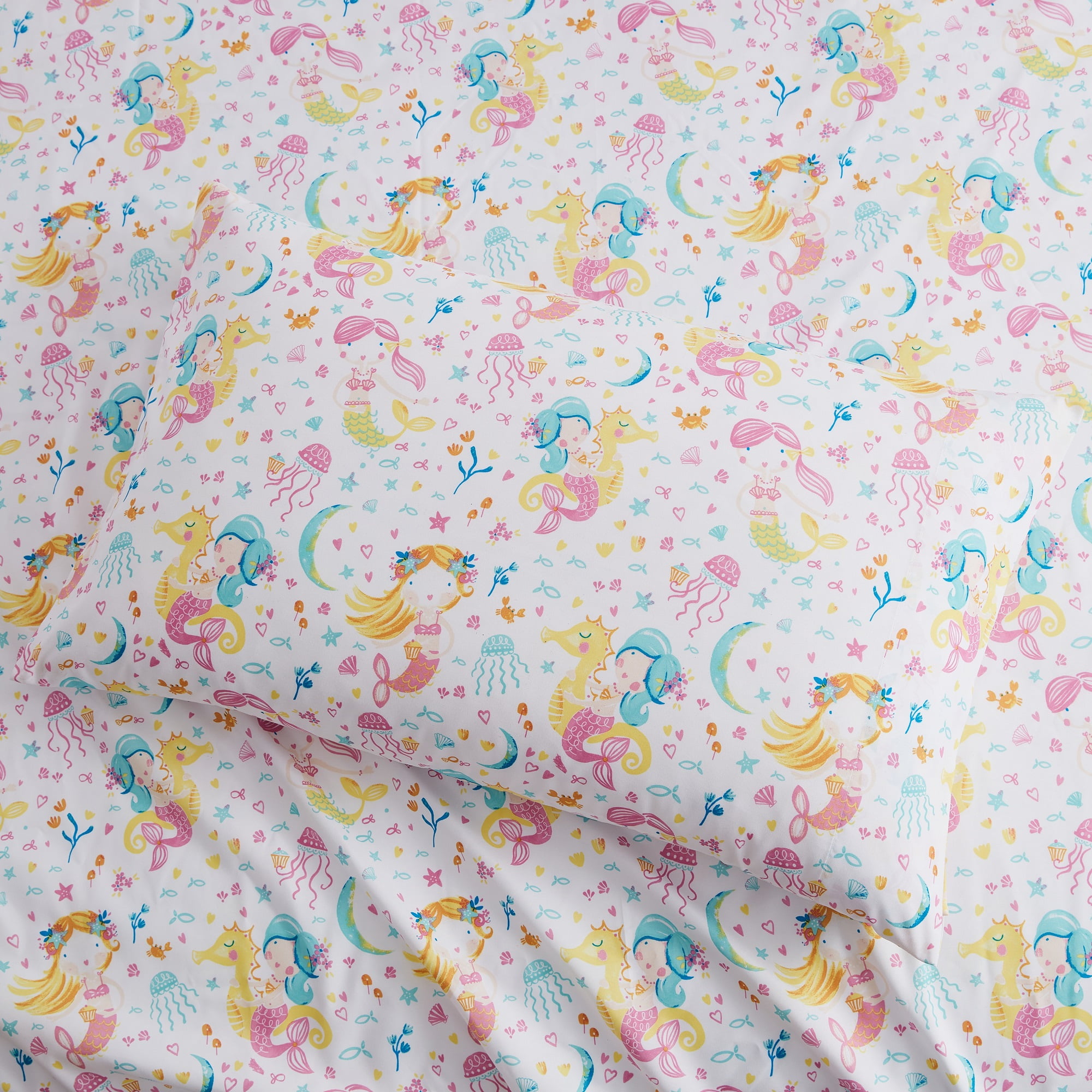 Kute Kids Pretty Mermaid Sheet Set Toddler - Walmart.com