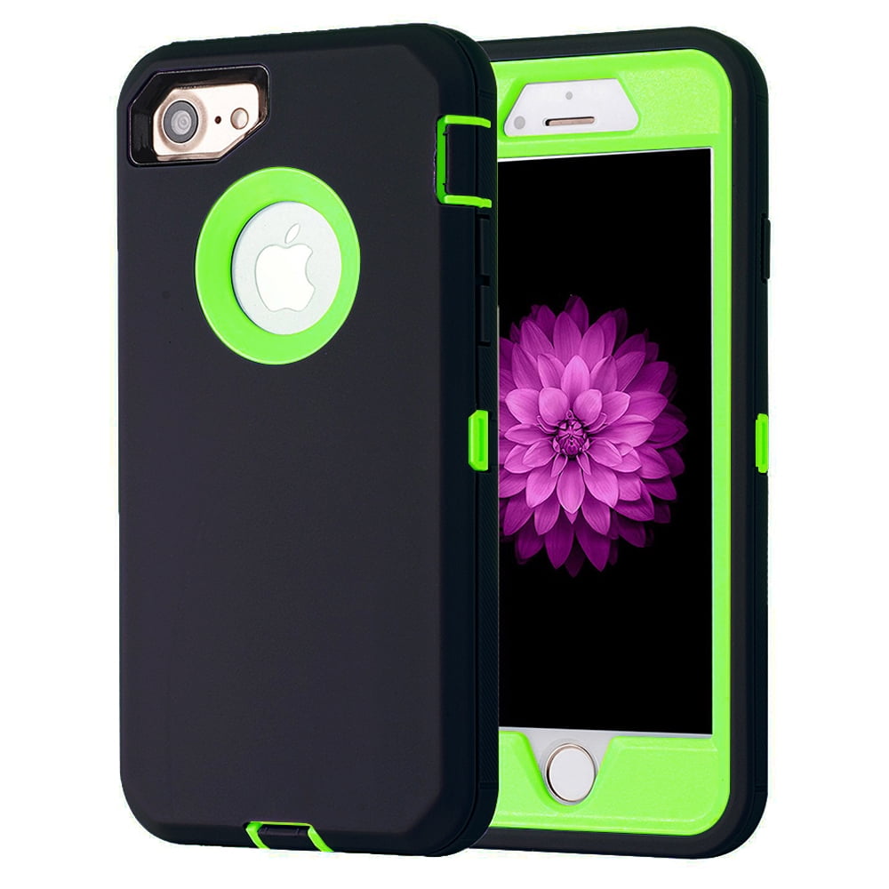 Kuteck Heavy Duty Cell Phone Case for IPhone 6, Green & Black - Walmart.com