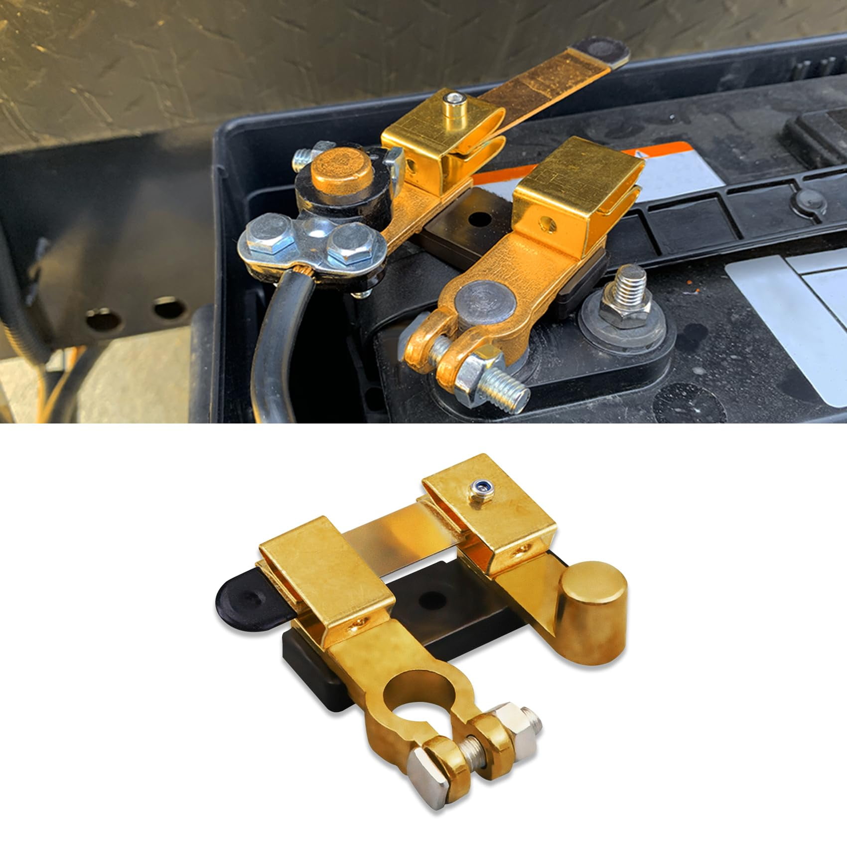 Kutyun Battery Disconnect Switch, Car Battery Switch, 12V/24V Top Post ...