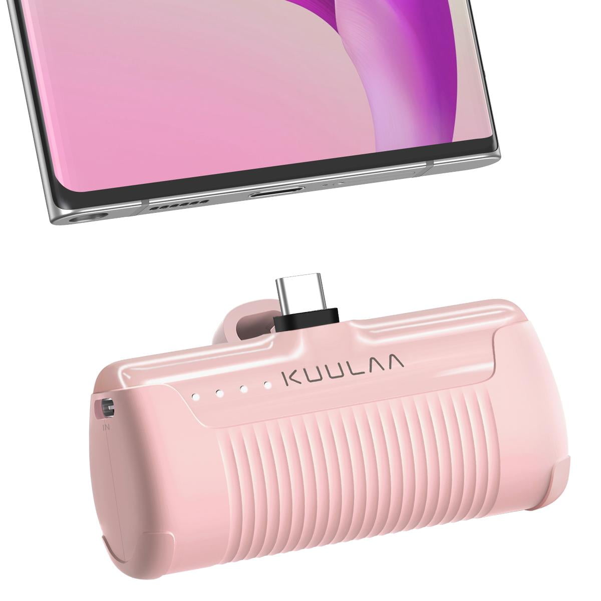 Kuulaa Portable Mini Charger USB C Power Bank 4500mAh Small Phone ...